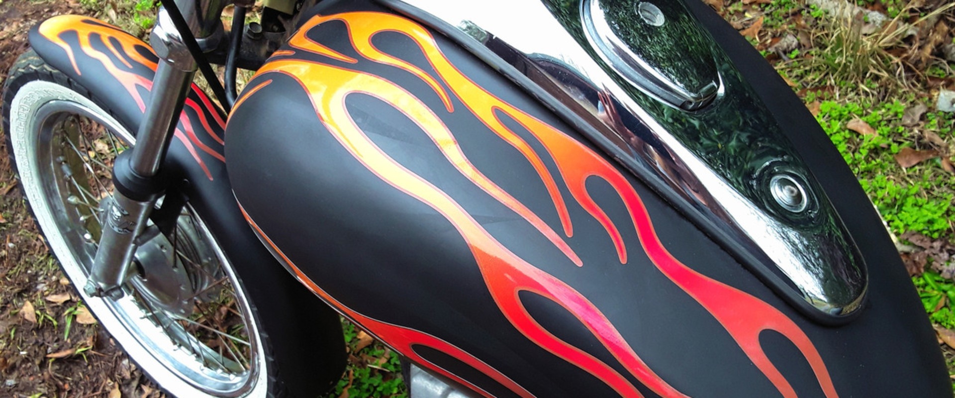 Paint jobs and decals for steel motorcycles